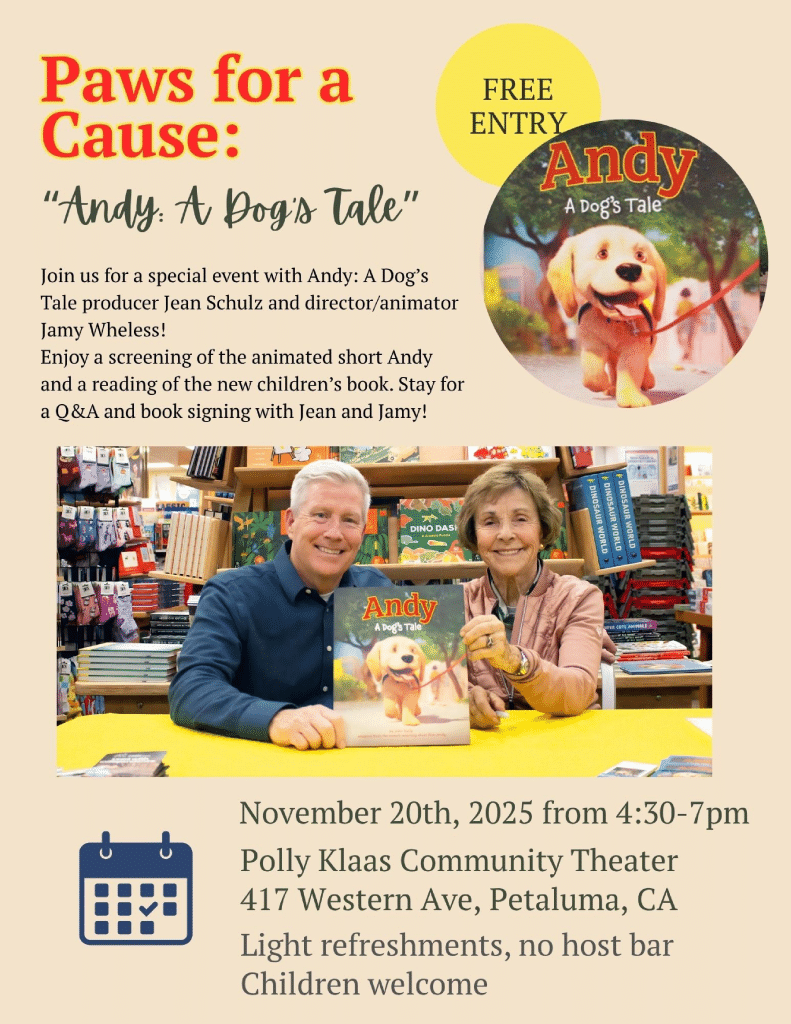 Paws for a Cause: “Andy: A Dog’s Tale” Children's Book Release - The ...